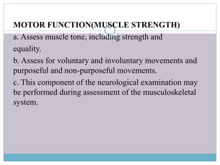 Neurological examination | PPTX