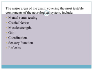 Neurological examination | PPTX