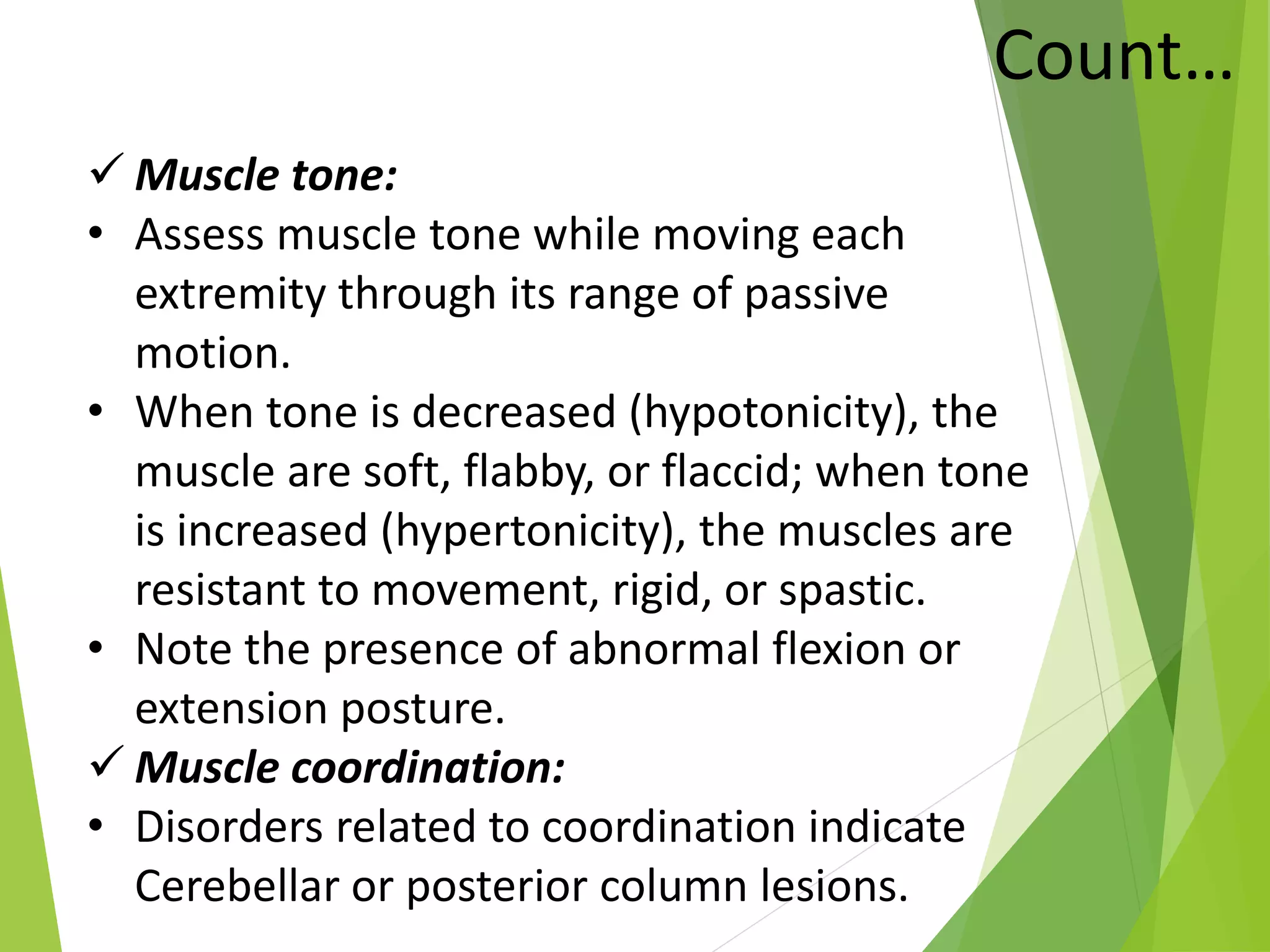 Neurological examination | PPTX