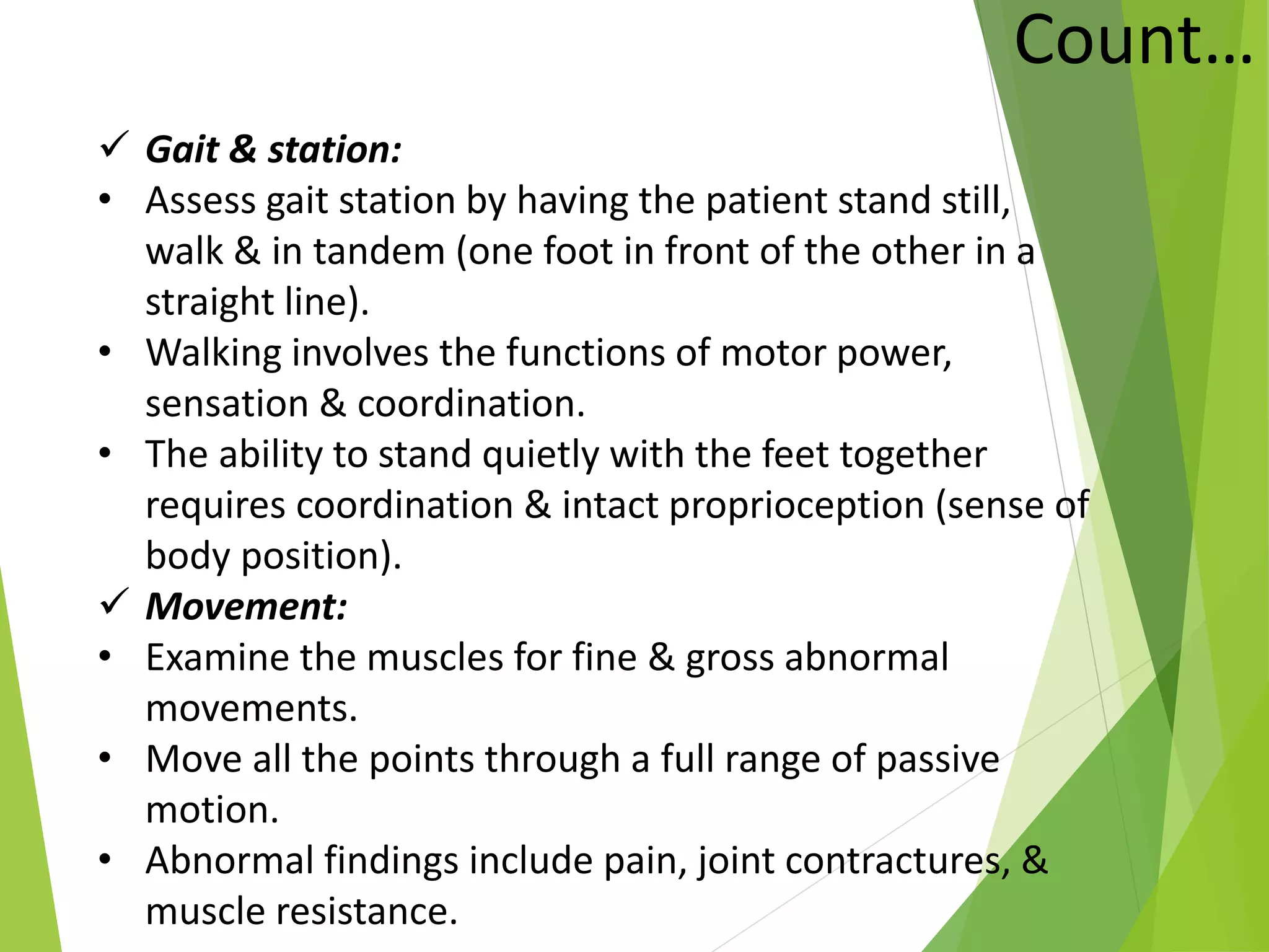 Neurological examination | PPTX