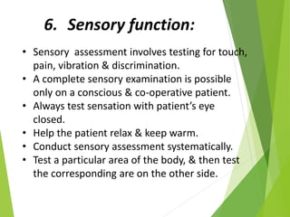 Neurological examination | PPTX