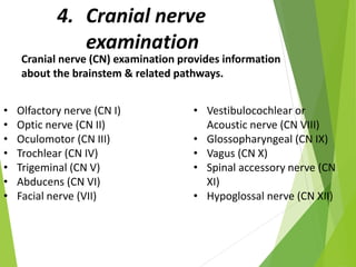 Neurological examination | PPTX
