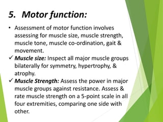 Neurological examination | PPTX