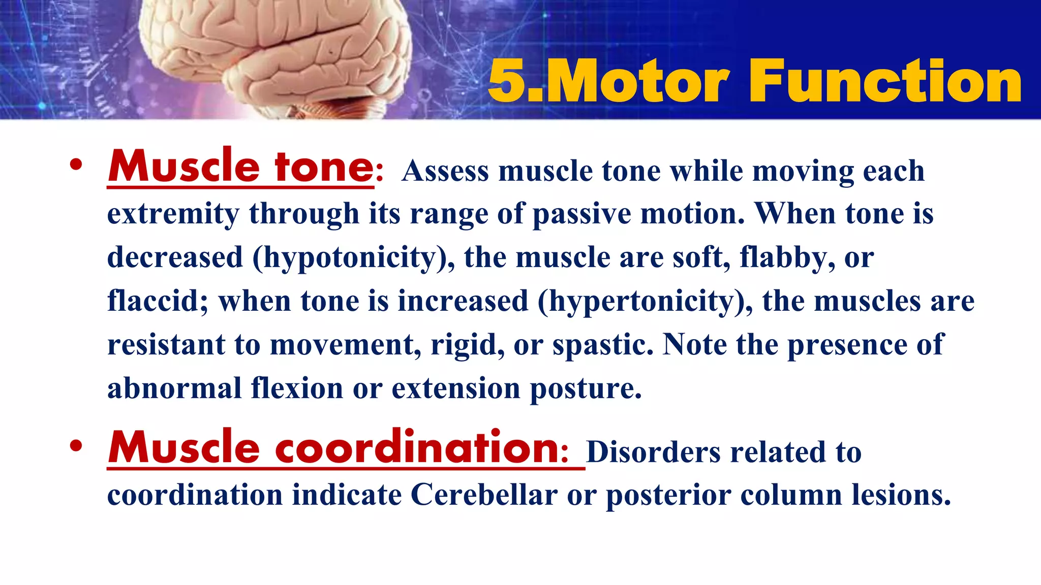 Neurological examination | PPTX