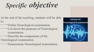 NEUROLOGICAL EXAMINATION (practice teaching).pptx