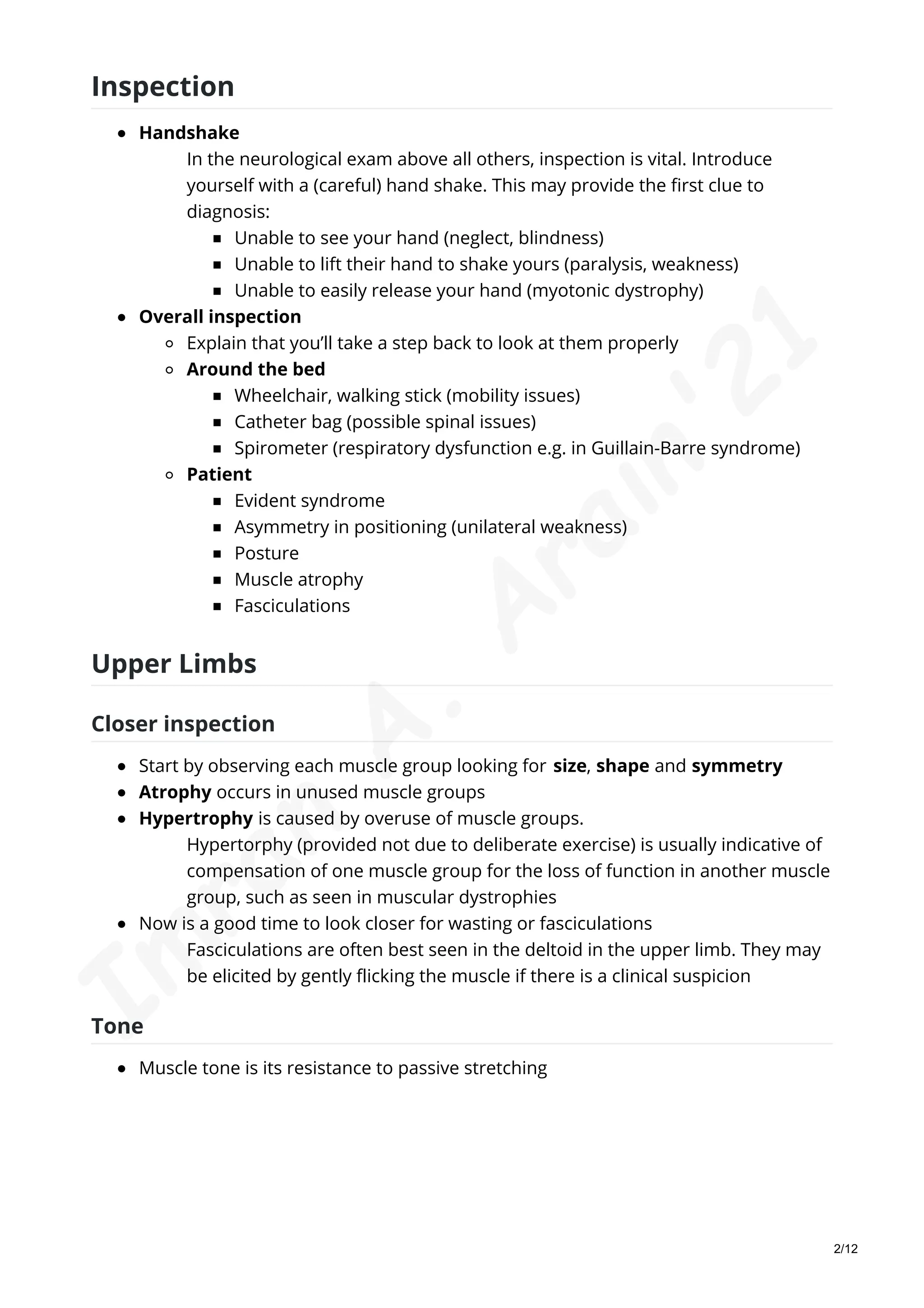 Neurological examination - Upper And Lower Limb.pdf