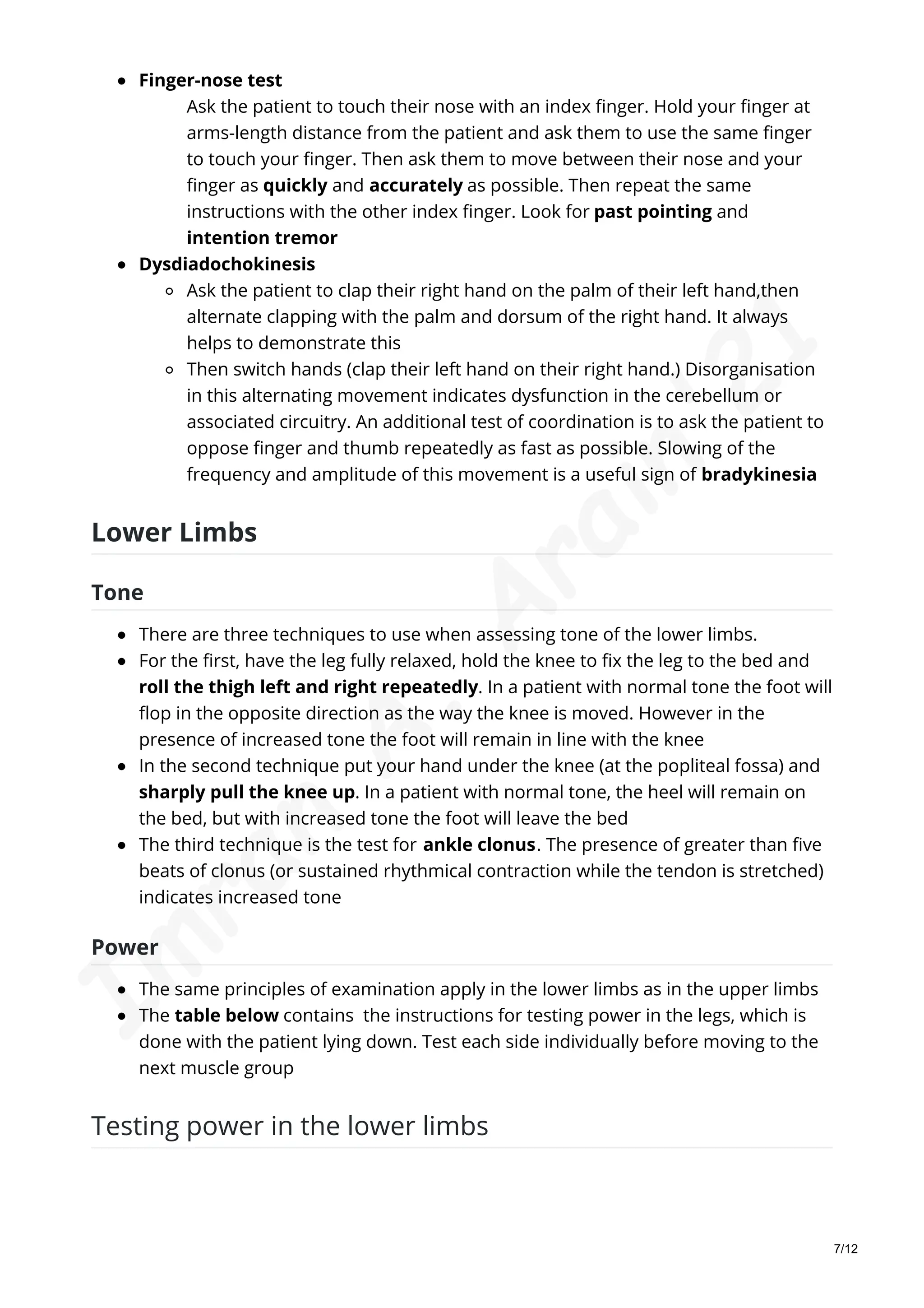 Neurological examination - Upper And Lower Limb.pdf