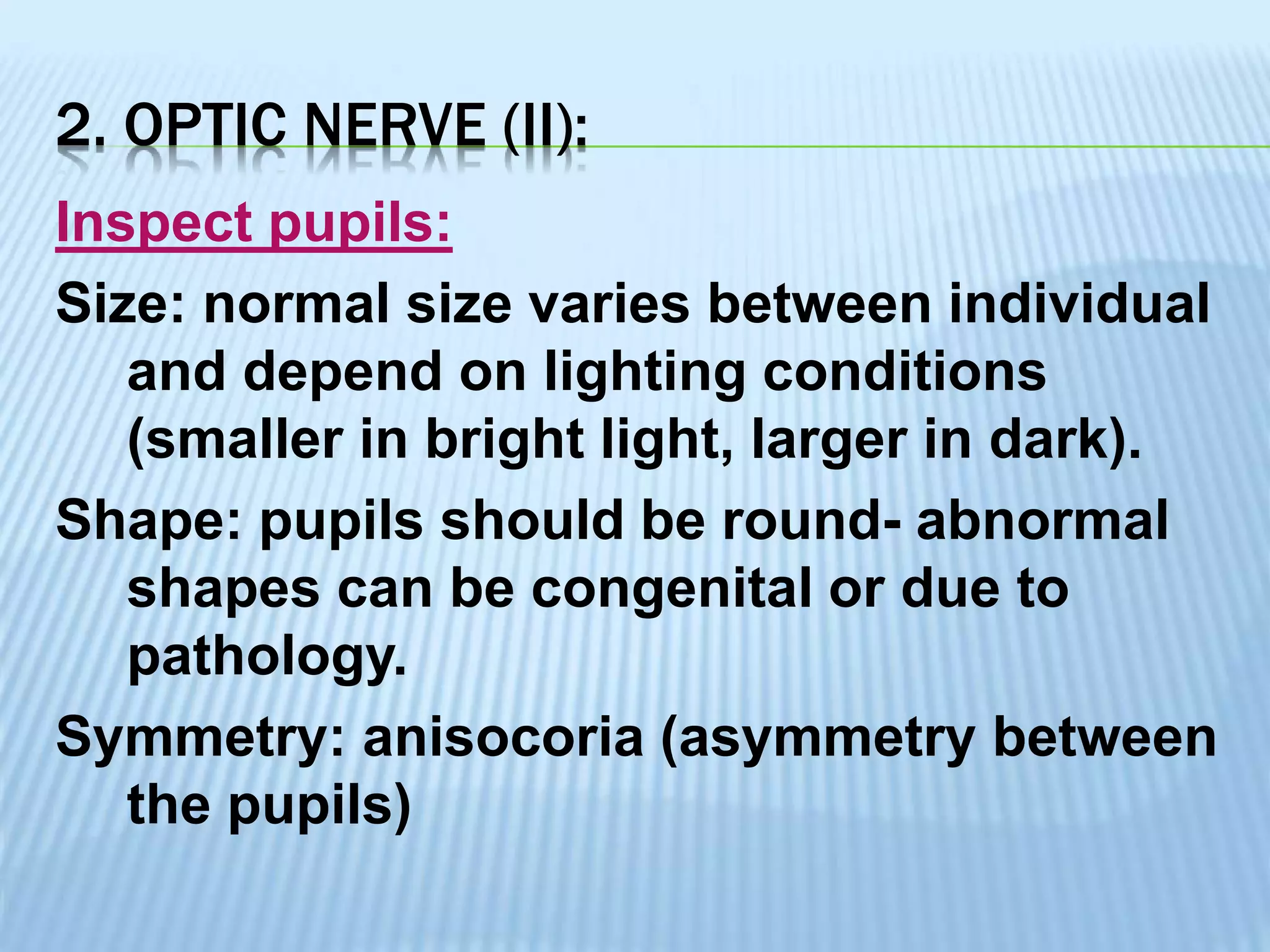 Neurological examination 1 | PPTX