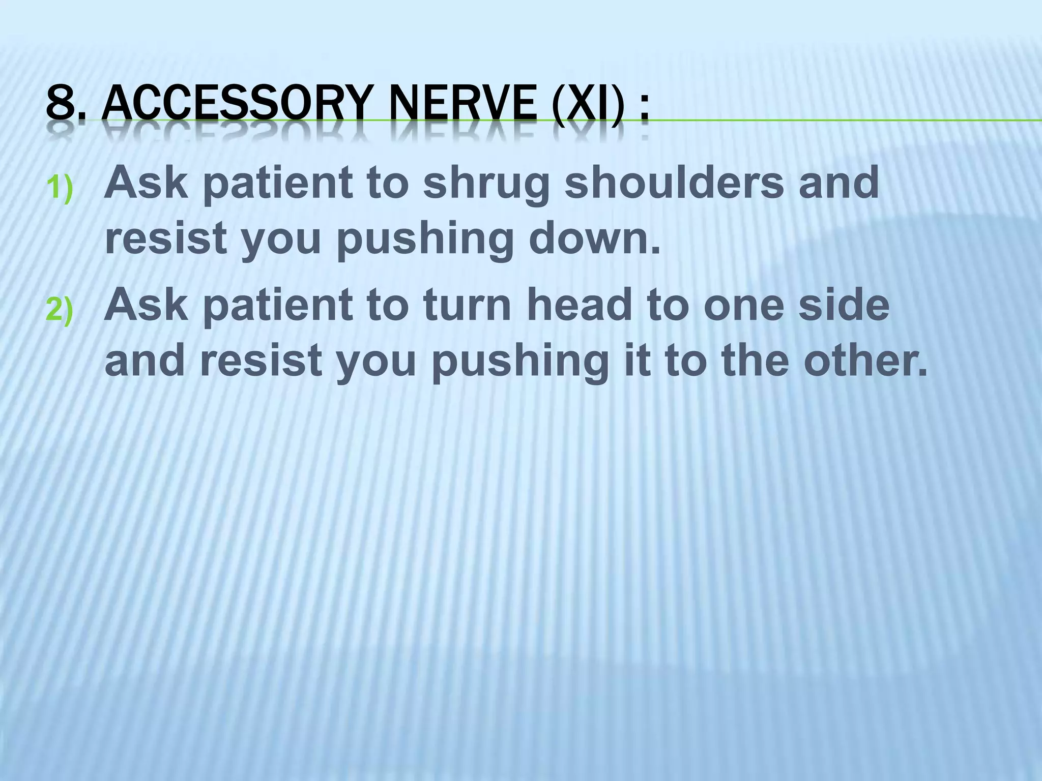 Neurological examination 1 | PPTX