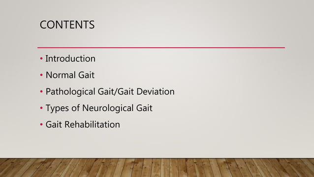 Neurological Gait Rehabilitation | PPTX