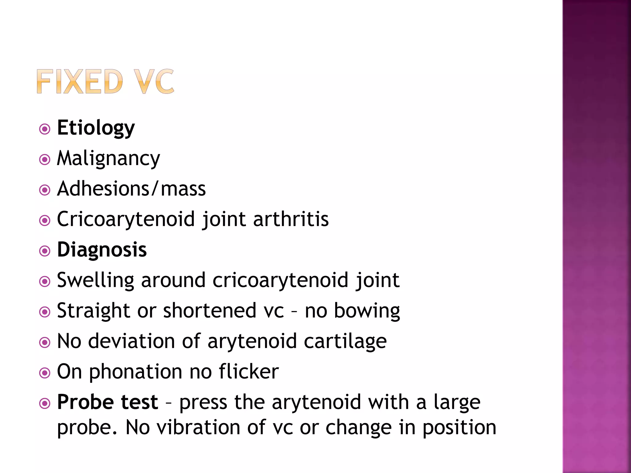Neurological lesions of larynx | PPTX