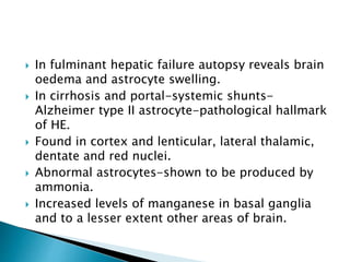 Neurological manifestation of hepatic diseases | PPTX