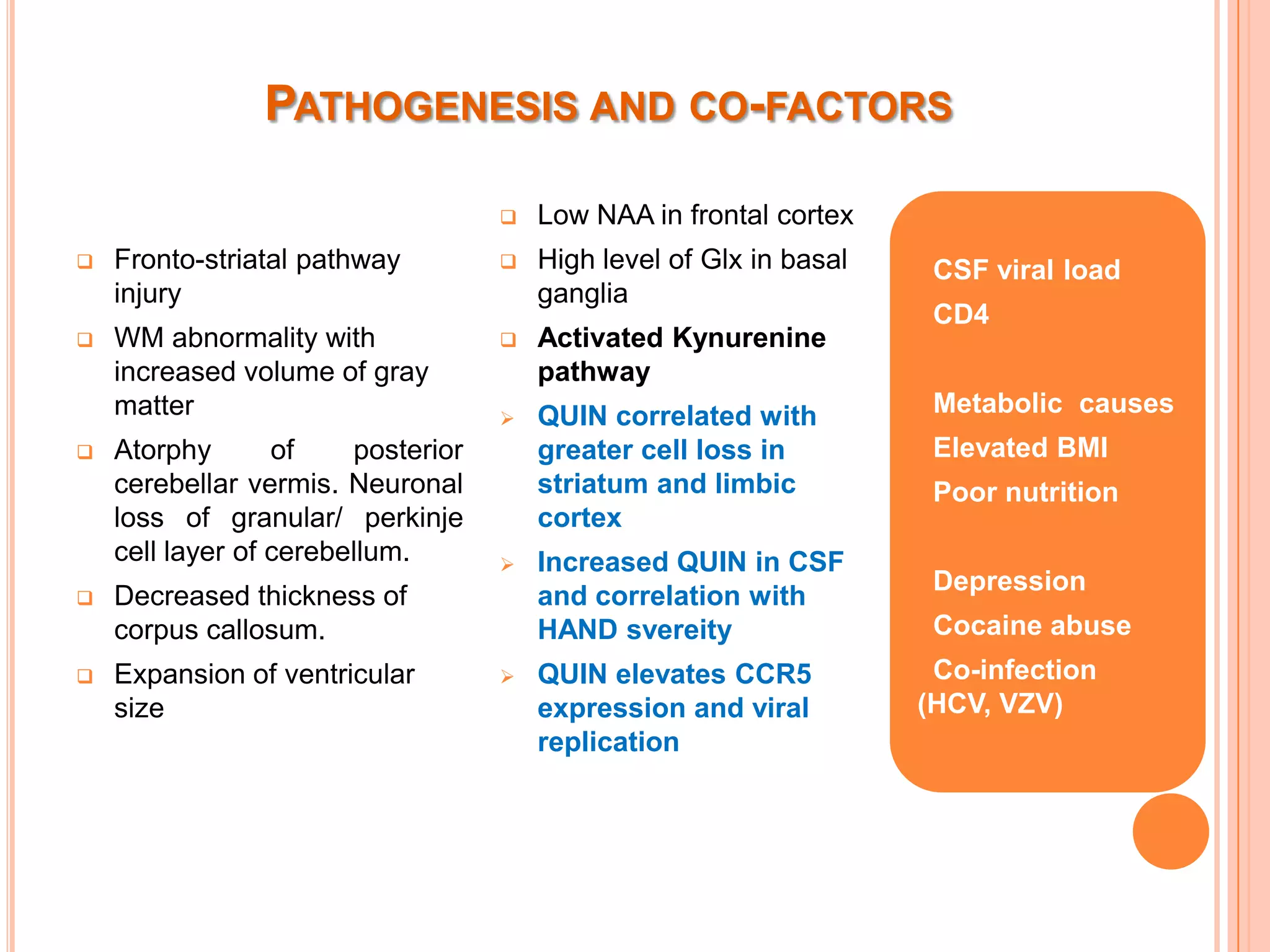 Neurological manifestations of HIV/AIDS 2012 | PPTX