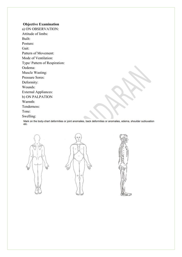 Neurological physiotherapy evaluation form | PDF