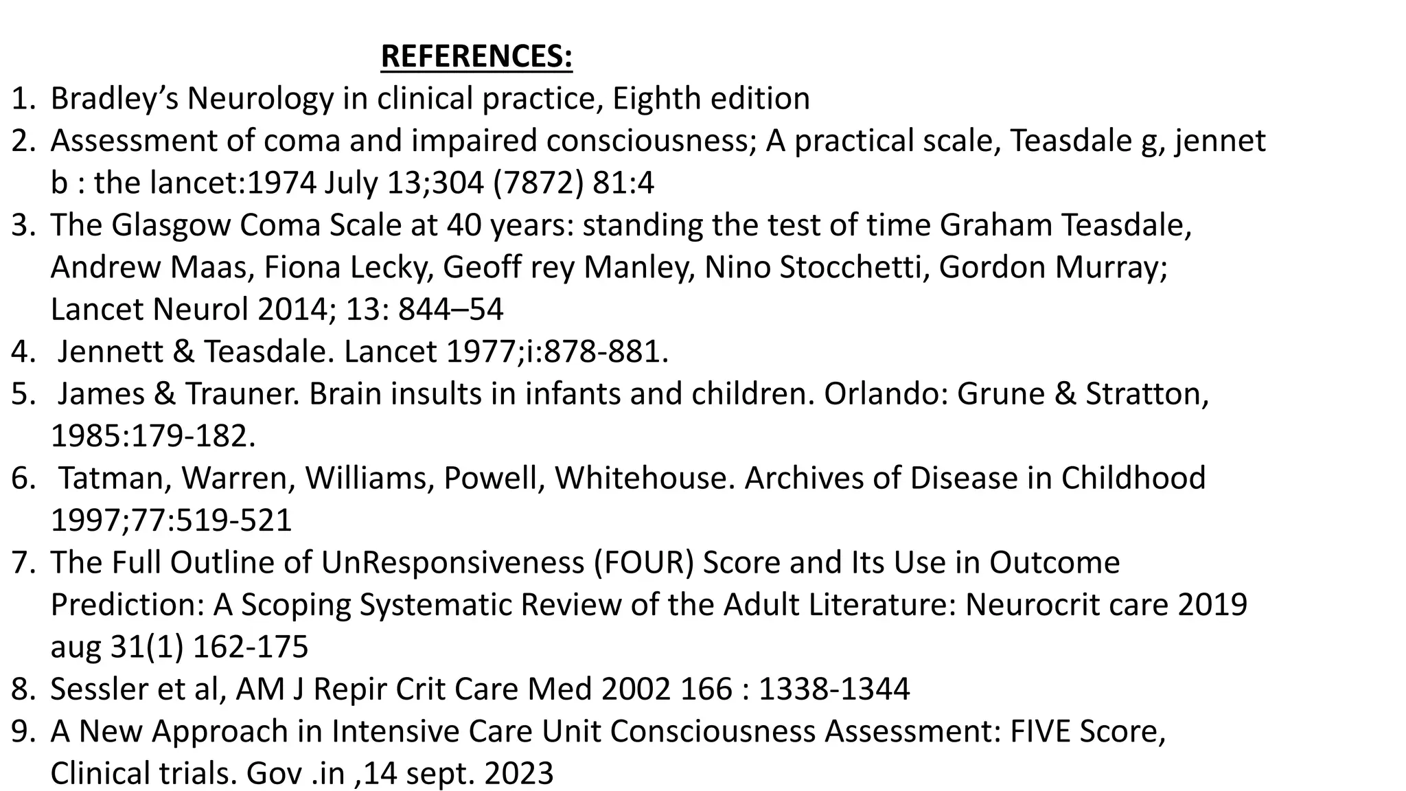 NEUROLOGICAL SCALES FOR ASSESSMENT OF CONSCIOUSNESS.pptx