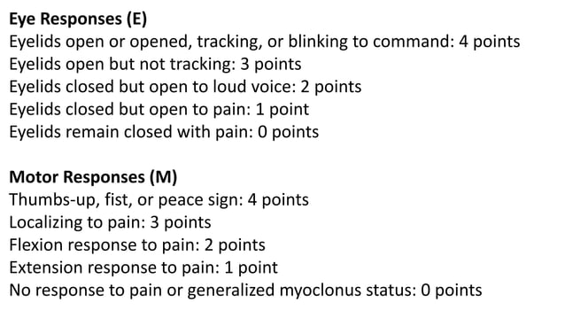 NEUROLOGICAL SCALES FOR ASSESSMENT OF CONSCIOUSNESS.pptx | Brain and ...