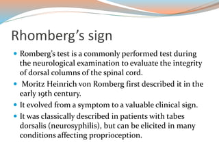 Neurological signs in medicine | PPT