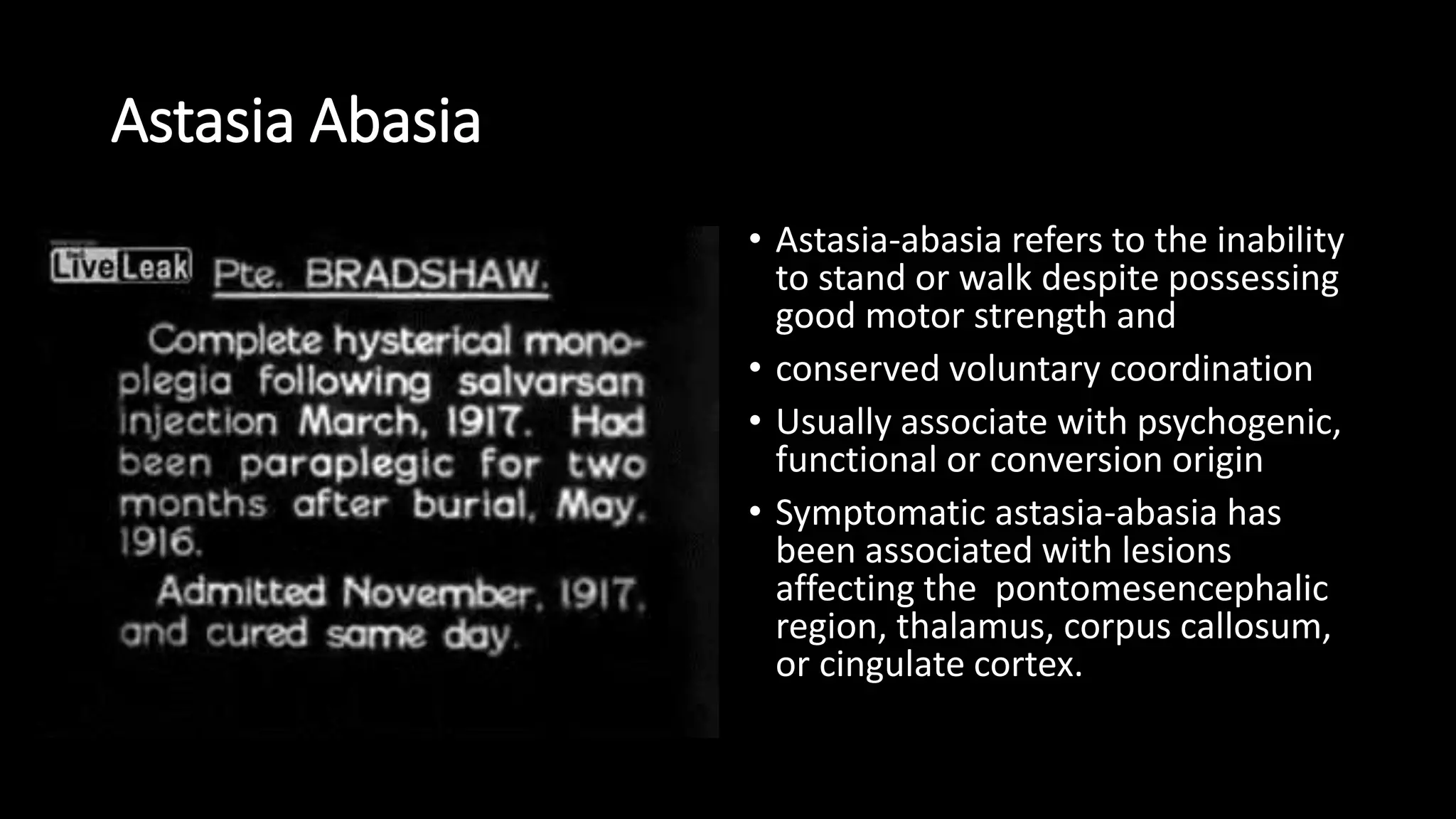 Neurological sources of gait dysfunction | PPTX