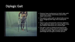Neurological sources of gait dysfunction | PPTX