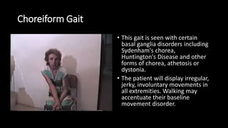 Neurological sources of gait dysfunction | PPTX