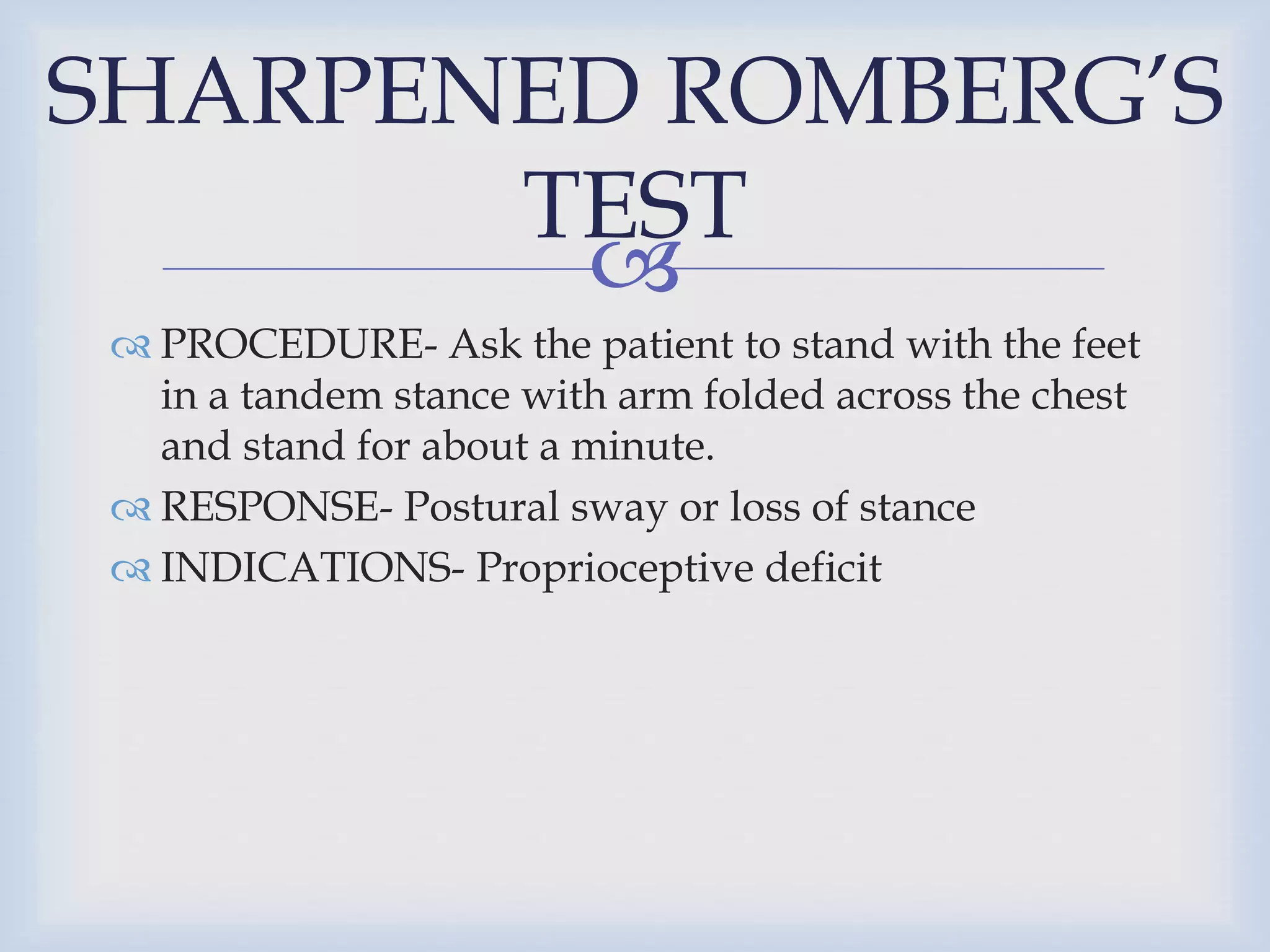 Neurological tests for physical therapists | PPTX