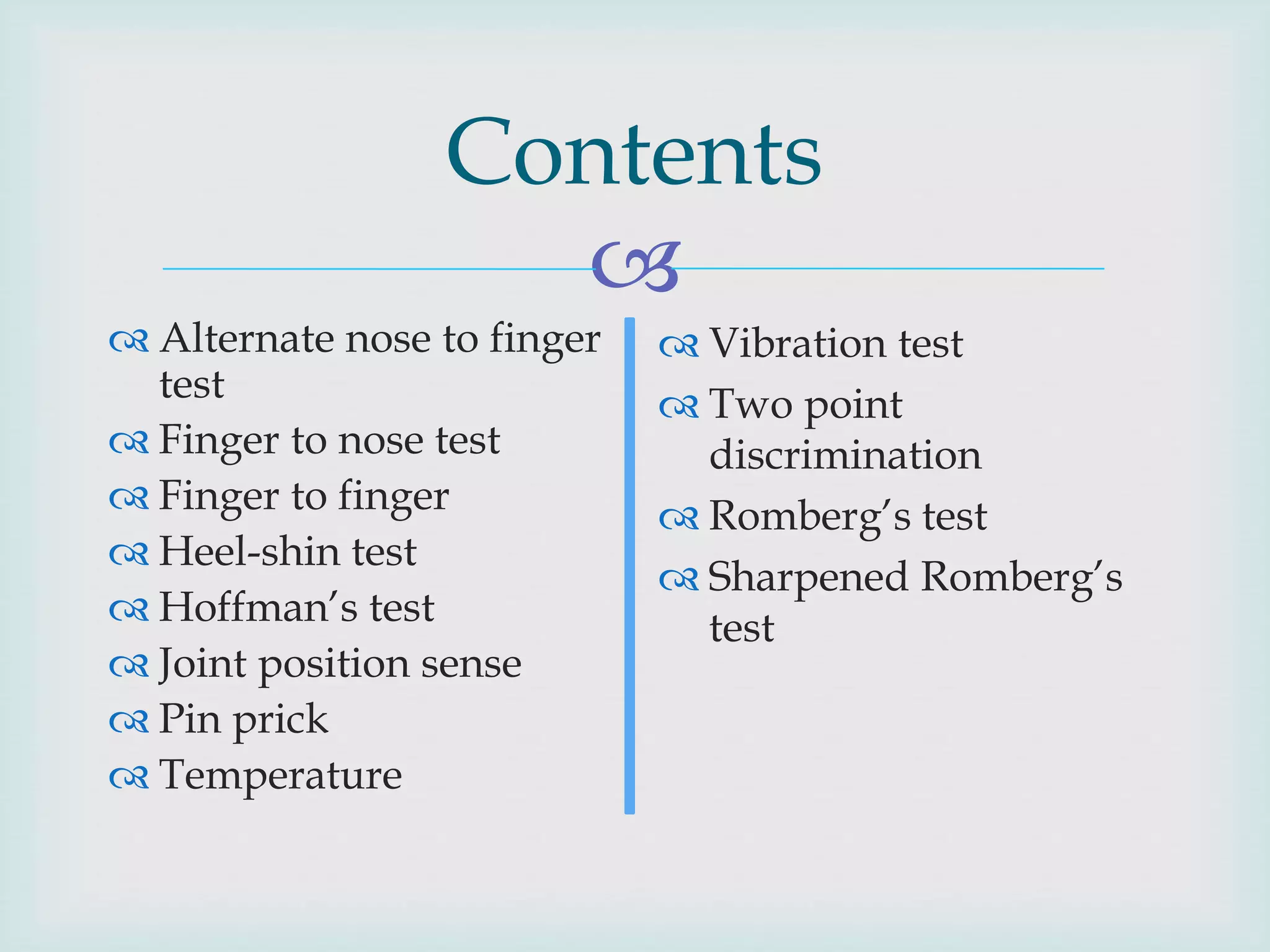 Neurological tests for physical therapists | PPTX