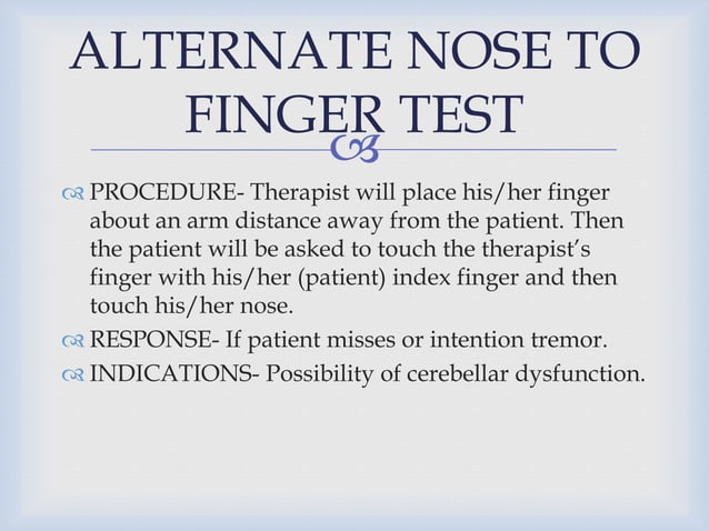 Neurological tests for physical therapists | PPTX