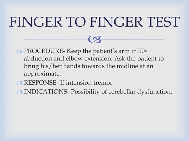 Neurological tests for physical therapists | PPTX