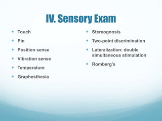 Neurologic Examination | PPT