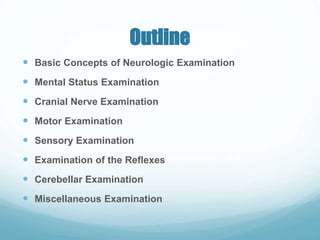 Neurologic Examination | PPT