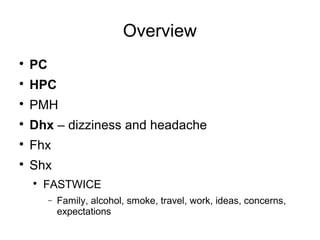 Neurology - history taking | PPT