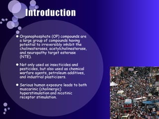 ORGANOPHOSPHOROUS POISONING NEUROVIEW | PPTX | Chemistry | Science