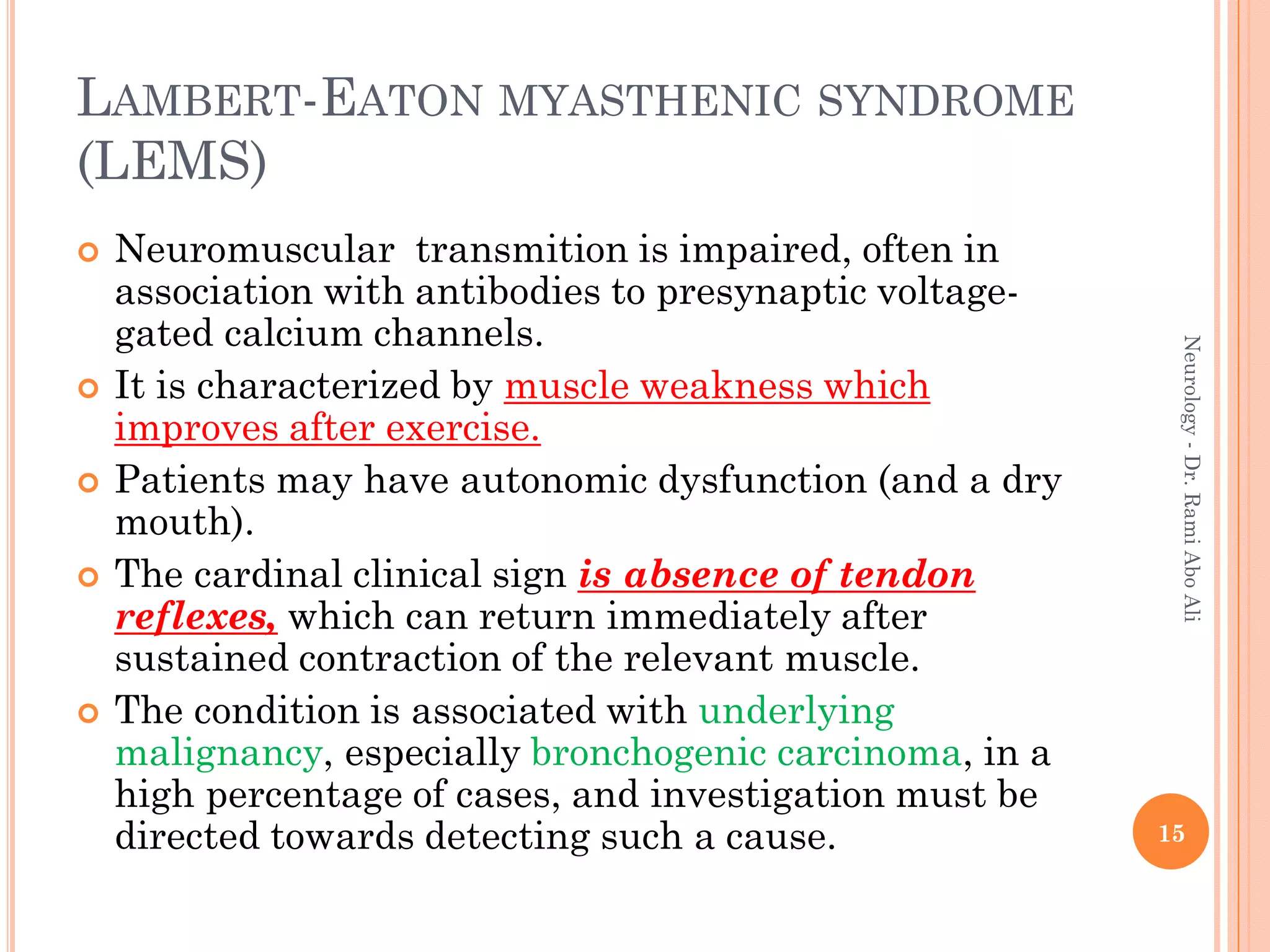 Neurology 14th diseases of the neuromuscular junction and myopathies | PDF