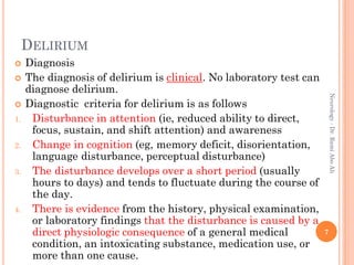 Neurology 3rd delirium , dementia ,headache | PDF