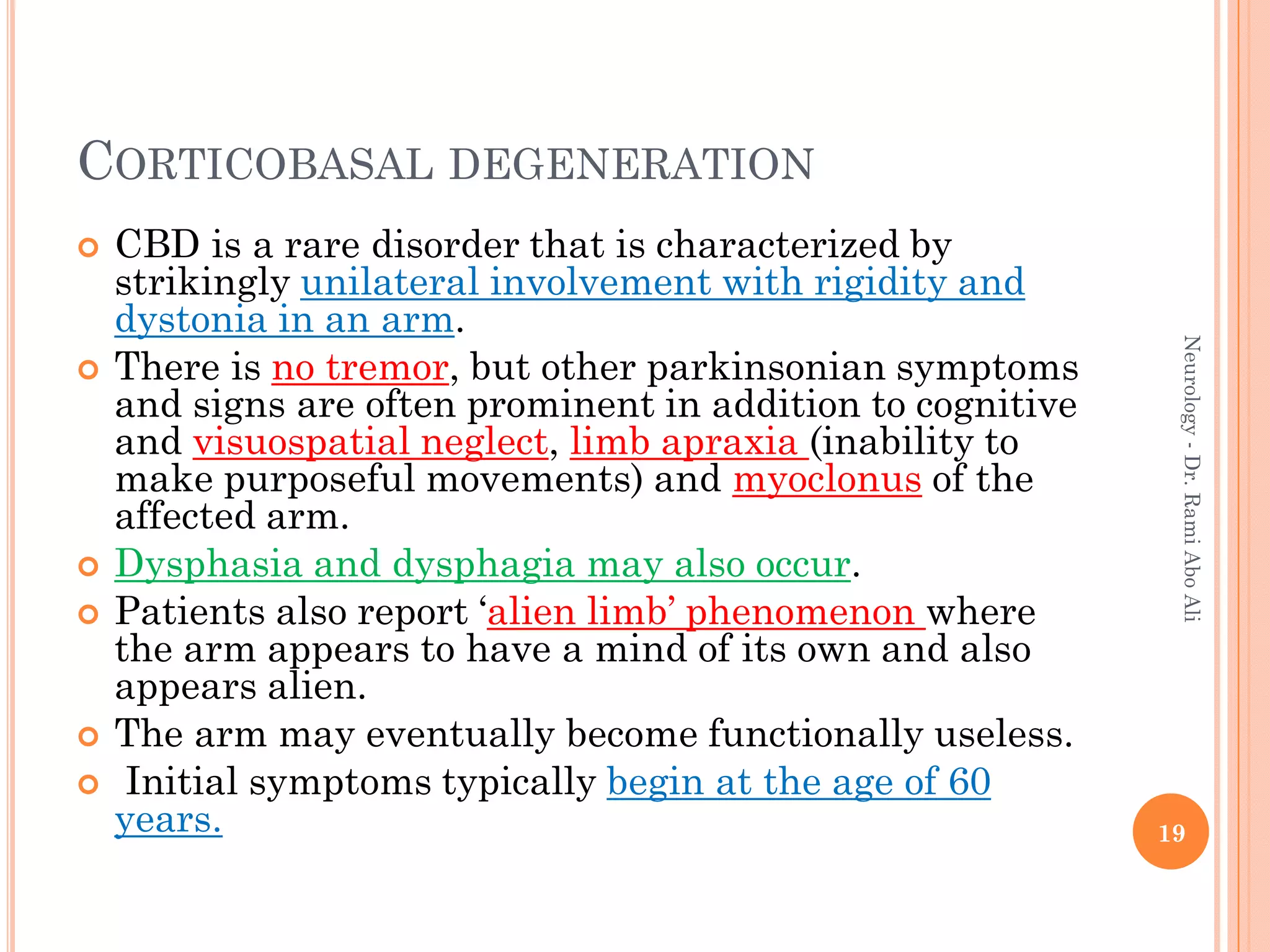 Neurology 7th the atypical parkinsonian disorders | PDF
