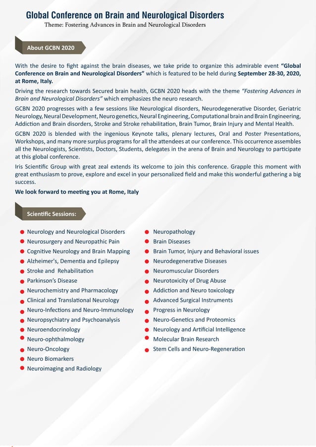 Neurology brochure | PDF | Brain and Nervous System Disorders ...