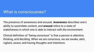 neurology consciousness.pptx