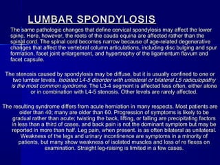 Neurology(intervertebral+disease) | PPT