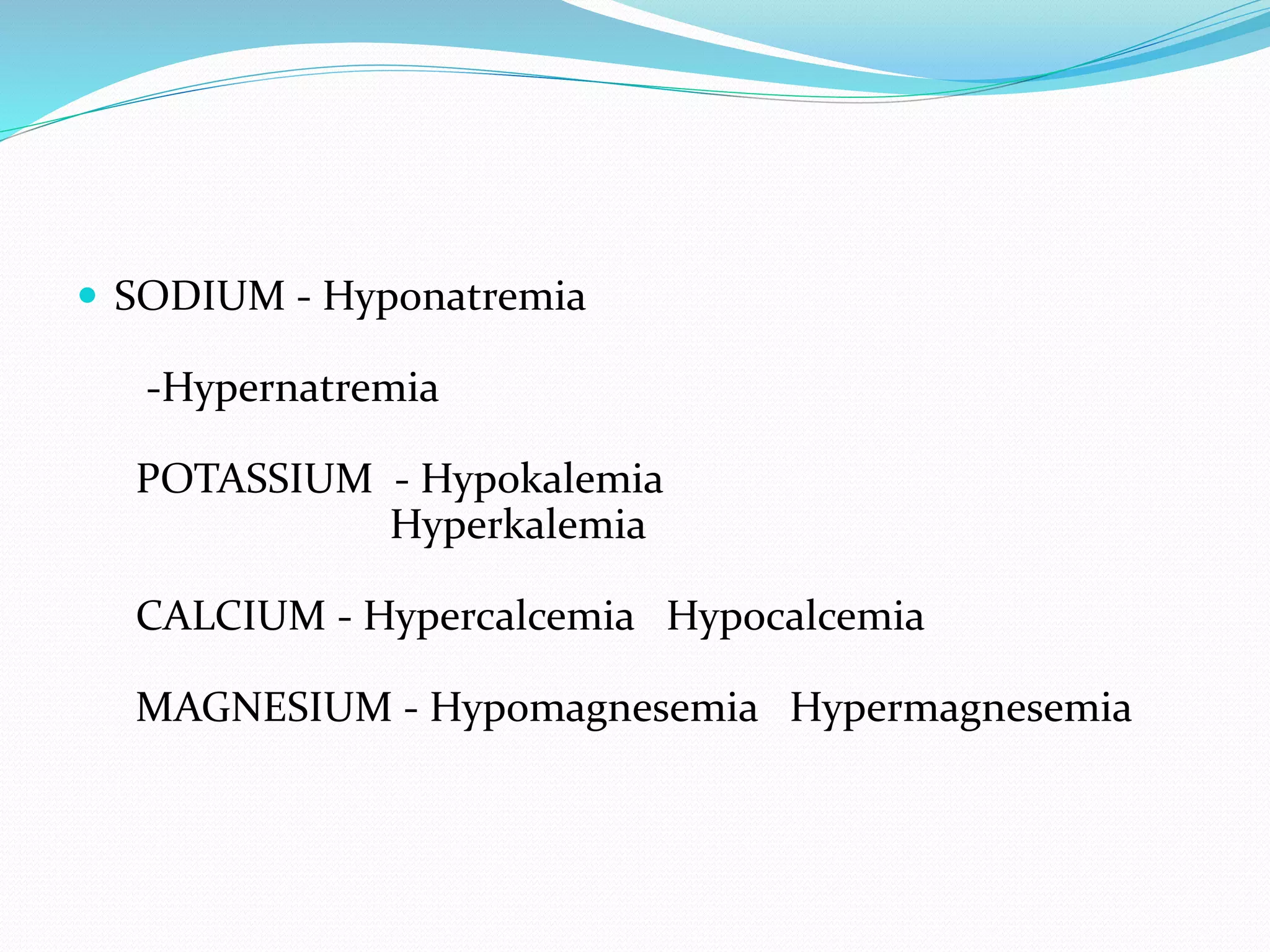 Neurology of electrolyte imbalance | PPTX