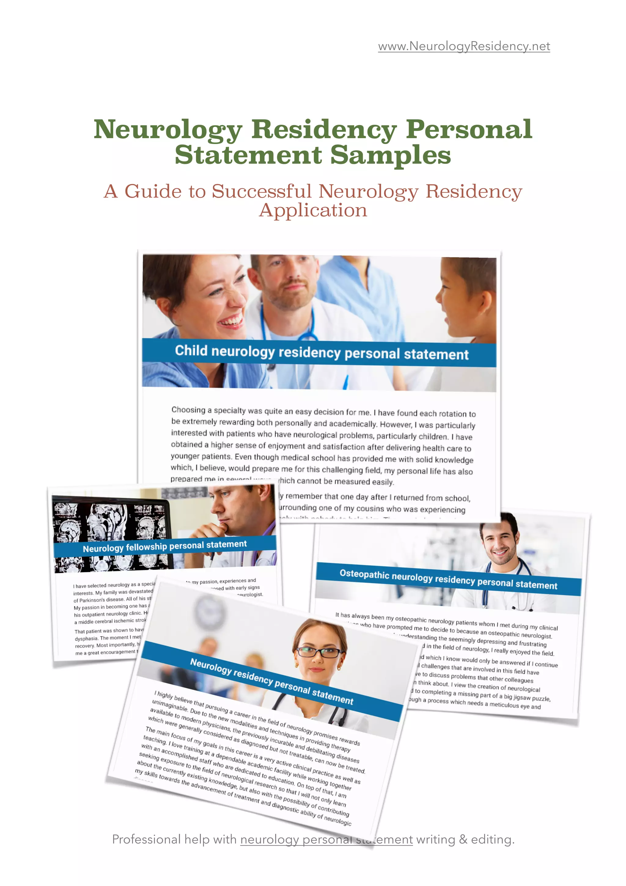 Neurology Residency Personal Statement Samples | PDF