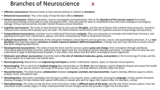 Essential neurological concepts and relationship between neuroscience ...