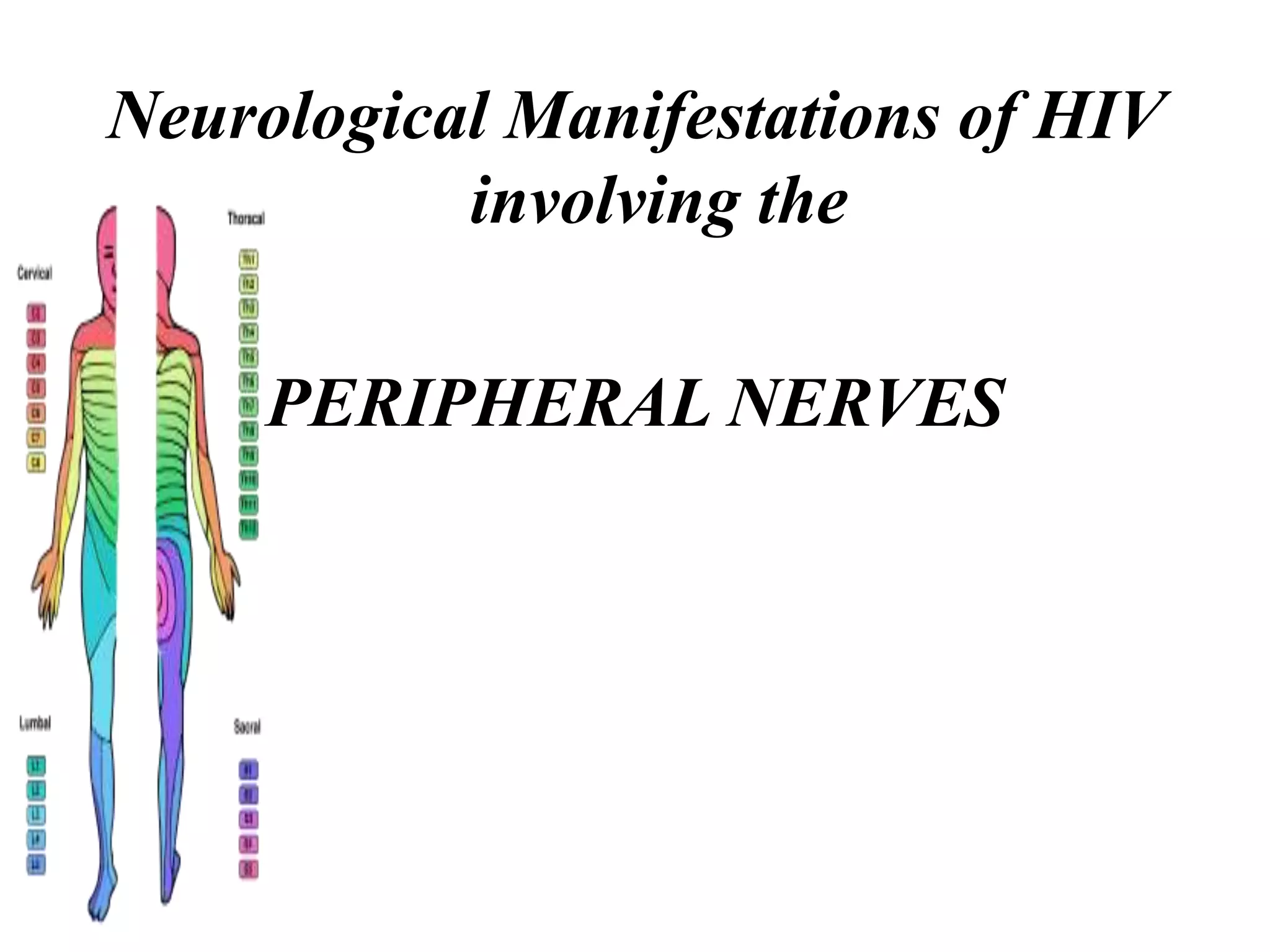 Neurological manifestations of HIV | PPTX