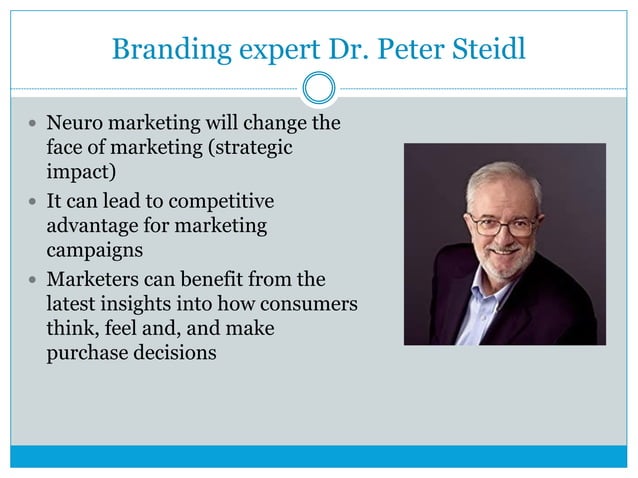 Neuro marketing an overview | PDF | Advertising Industry | Industries