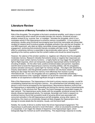 Neuromarketing Strategies and Memory Creation in Advertising: A ...