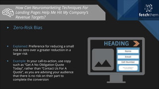 Neuromarketing Techniques For Landing Pages | PPTX