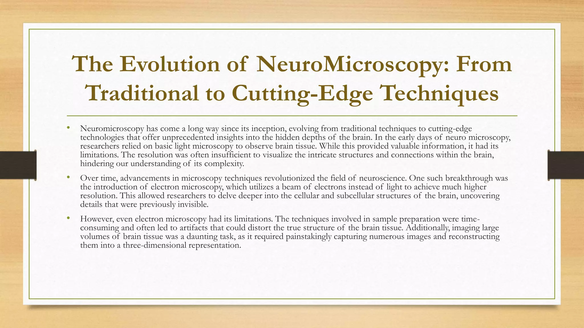 Neuro Microscope PPT - HPD | PPTX