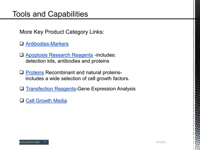 Neuromics Presentation V4 | PPT