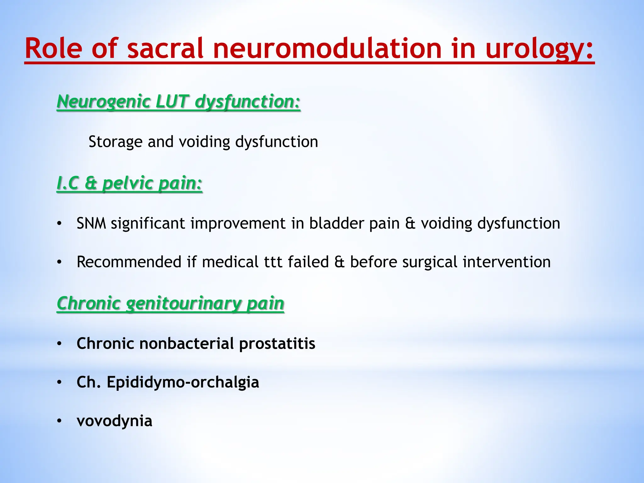 Neuromodulation in treatment of neurogenic bladder.pptx