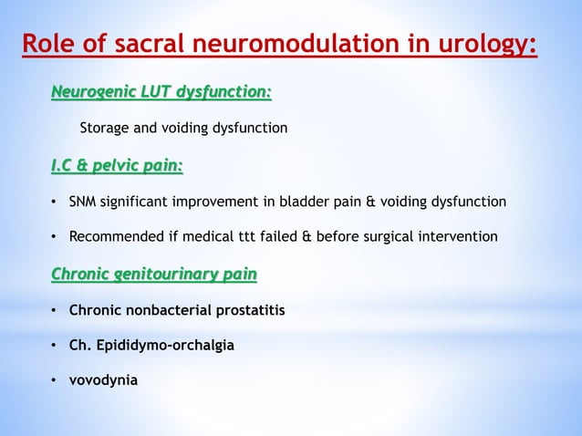 Neuromodulation in treatment of neurogenic bladder.pptx