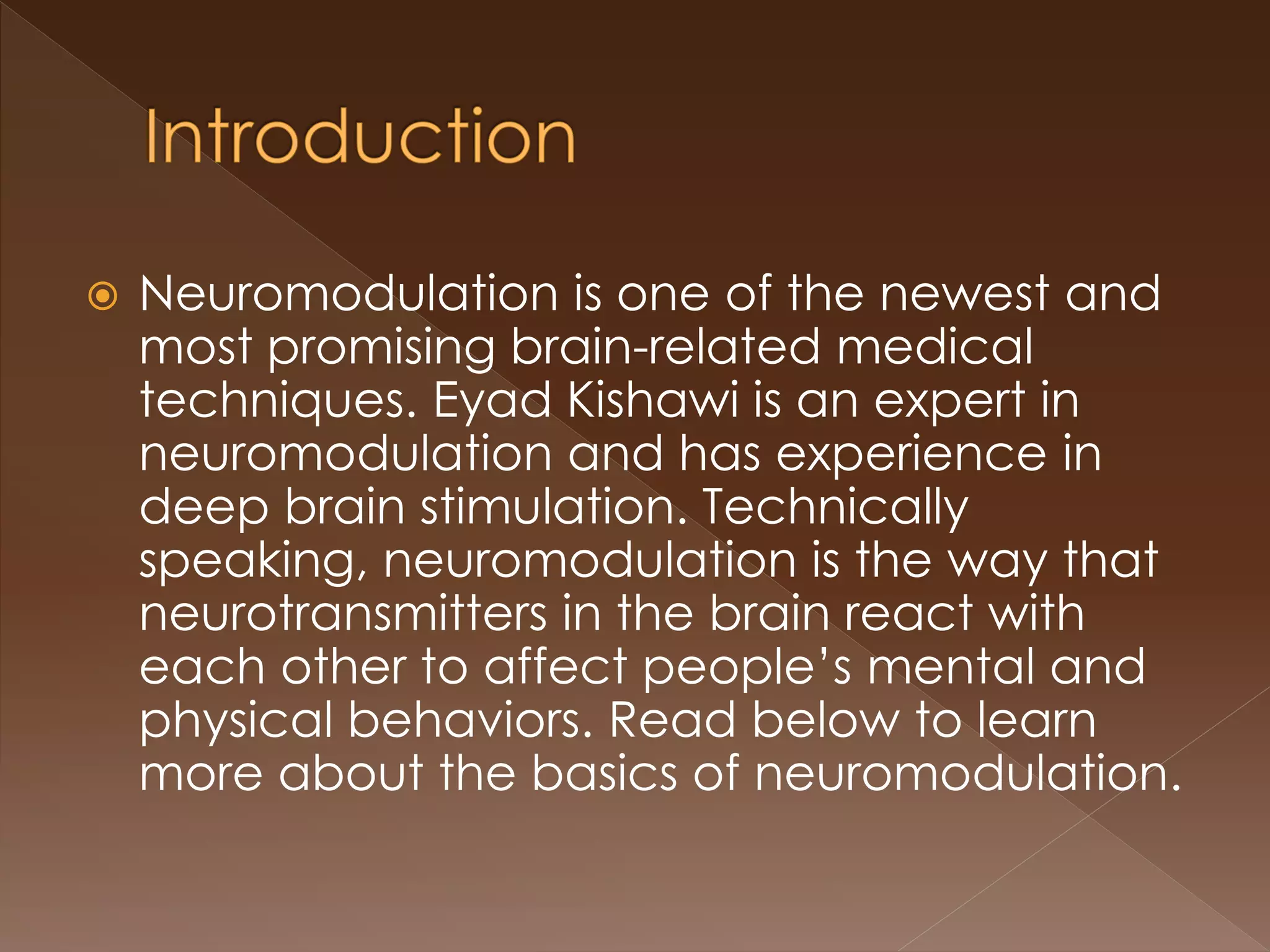 Neuromodulation - FAQ | PPT